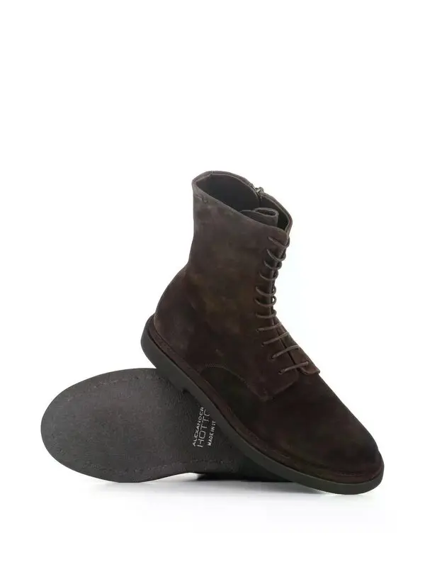 ALEXANDER HOTTO Suede Lace-up Boots