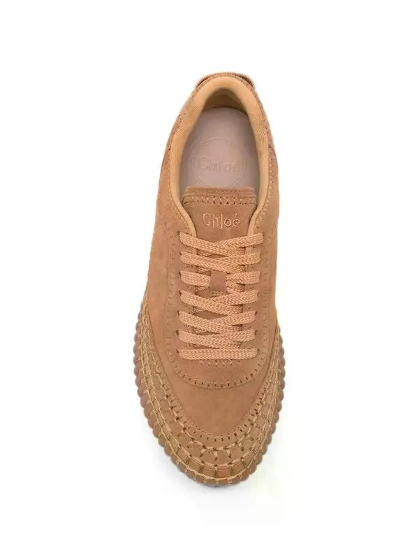 Chloé Nama Whipstitch-trim Sneakers