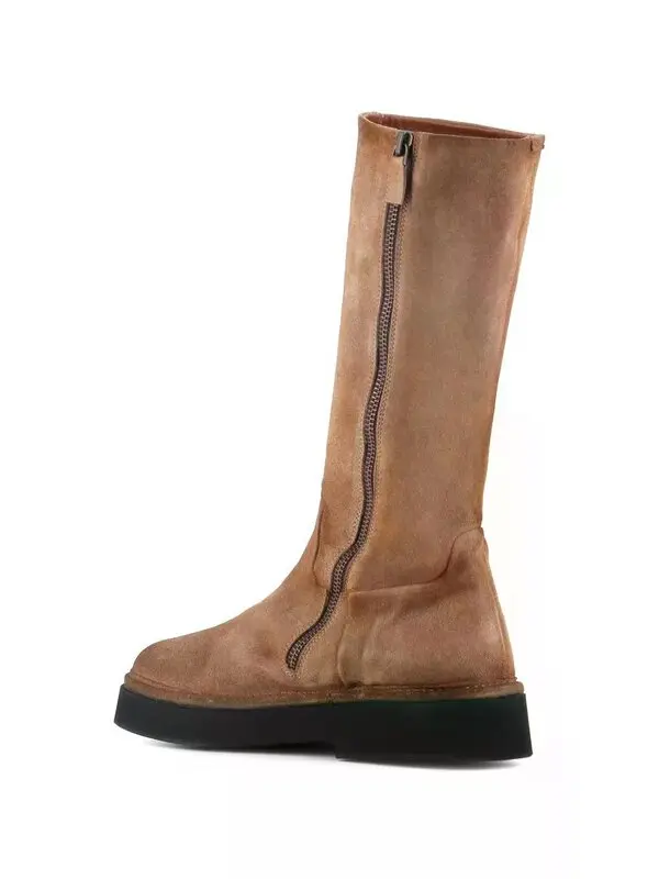 ALEXANDER HOTTO Suede Side-zip Boots
