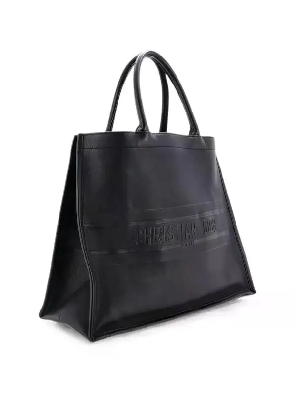 Dior Book Embossed Leather Large Tote Bag