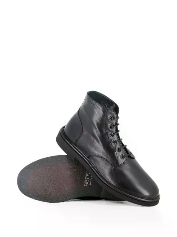 ALEXANDER HOTTO Amphibian Lace-up Leather Ankle Boots