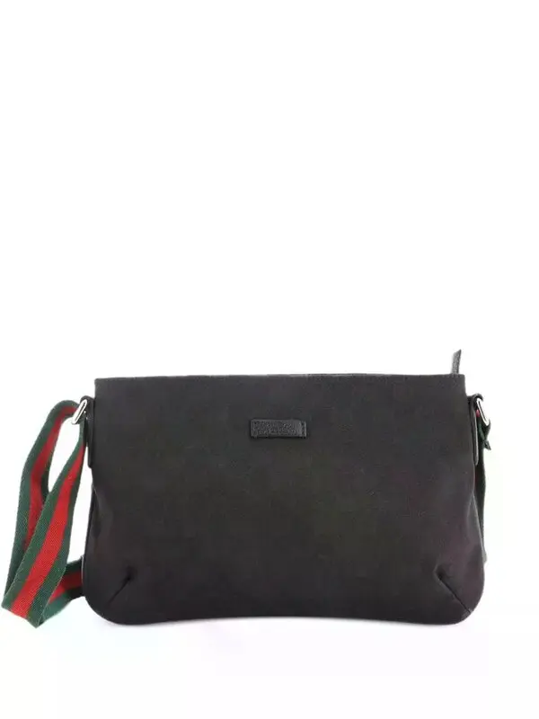 Gucci Gg Canvas Messenger Bag - Black