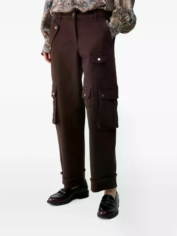 Liu Jo Worker Pants With Pockets - Brown