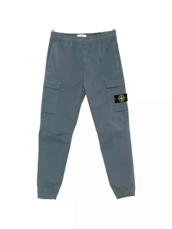 Stone Island Logo-patch Cargo Pants - Blue