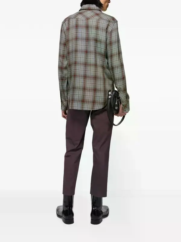 Acne Studios Check Western Shirt - Grey