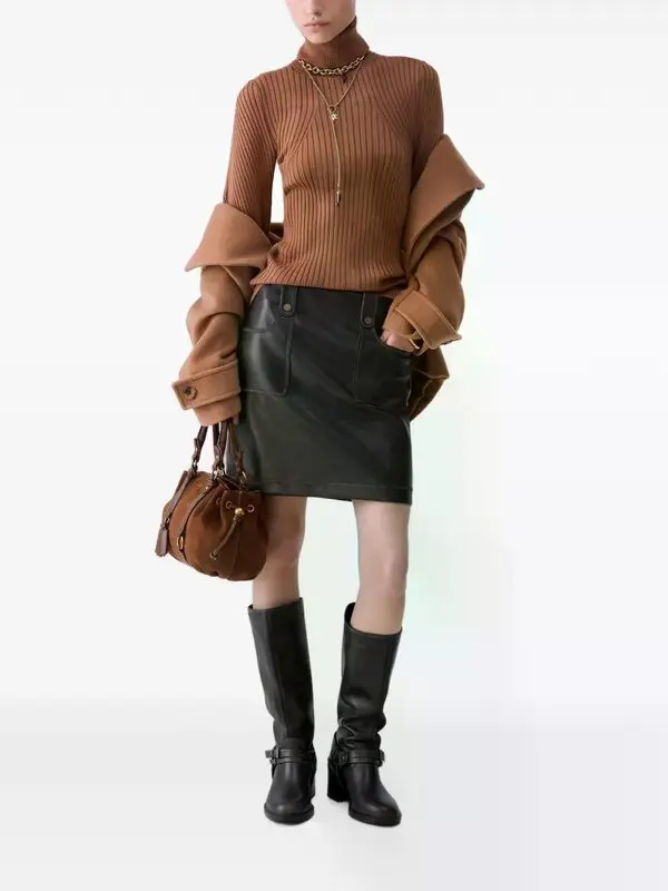 Liu Jo Turtleneck Sweater With Balloon Sleeves