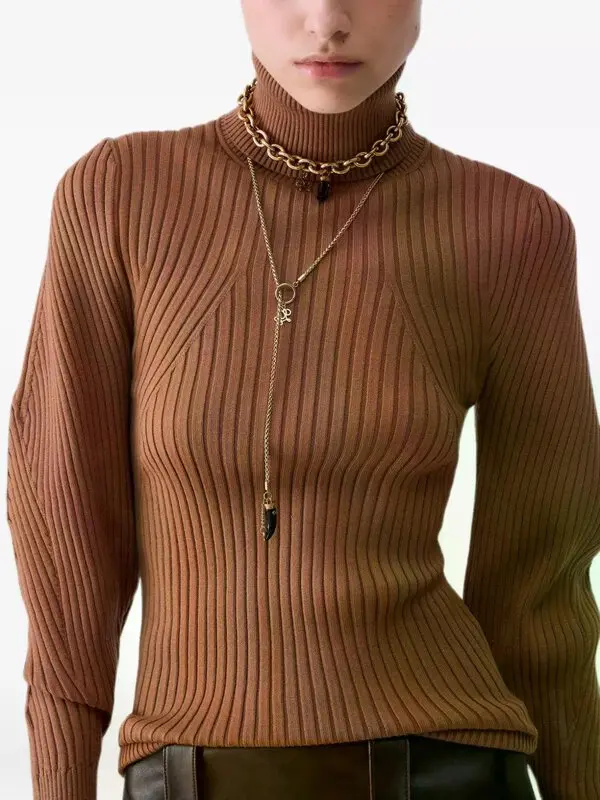 Liu Jo Turtleneck Sweater With Balloon Sleeves
