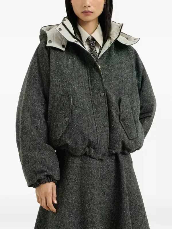 Brunello Cucinelli Donegal-knit Hooded Jacket