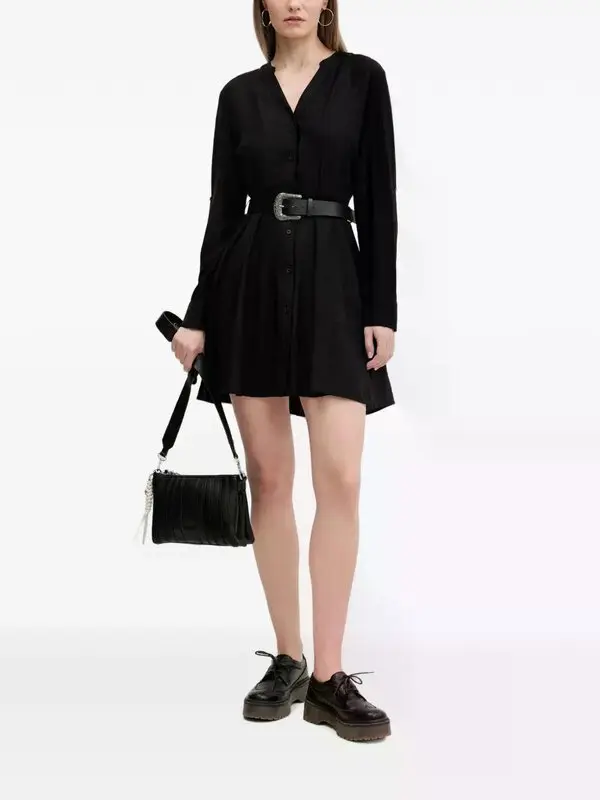 Desigual Belted Button-up Mini Dress