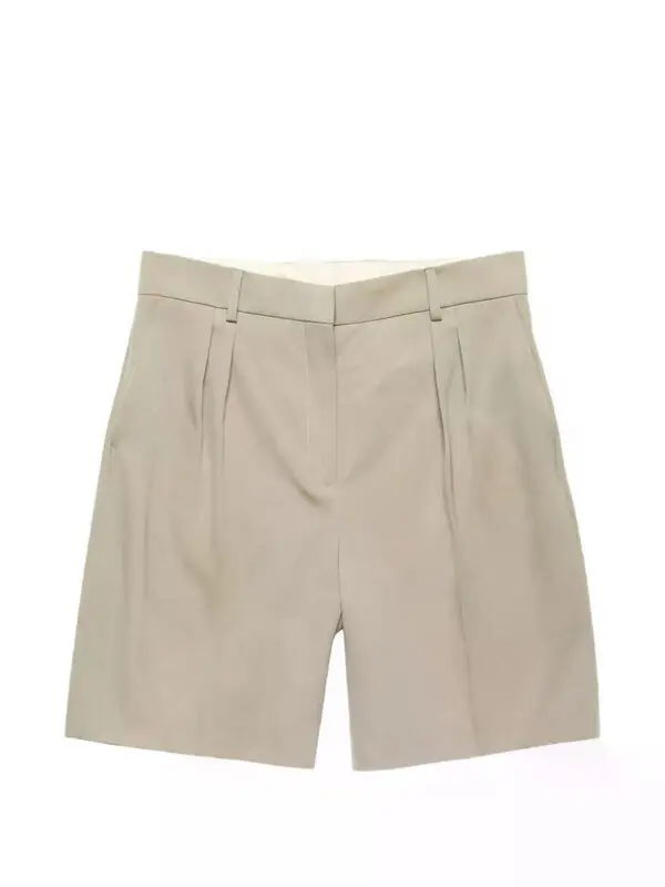 Acne Studios Pleated Wool Shorts