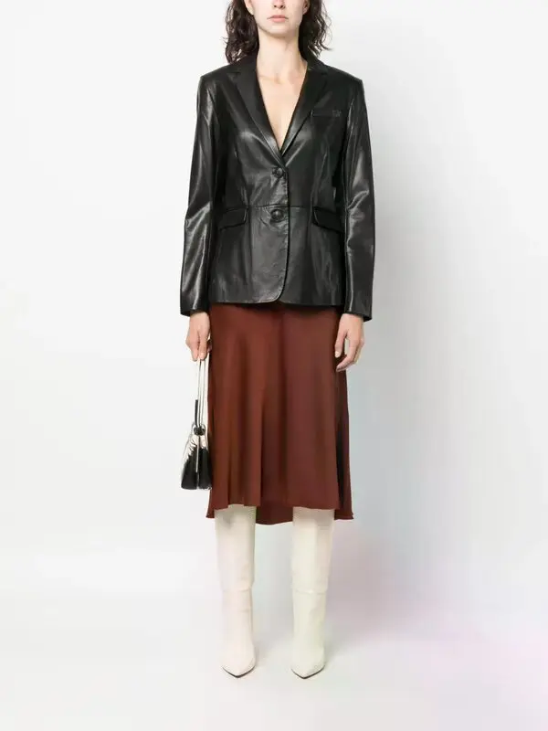 Rag & Bone Charles Single-breasted Leather Blazer