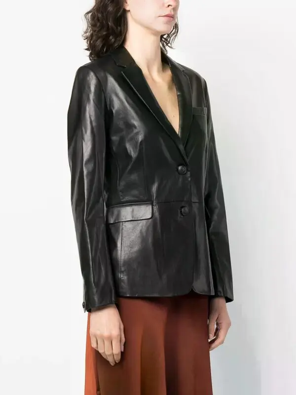 Rag & Bone Charles Single-breasted Leather Blazer
