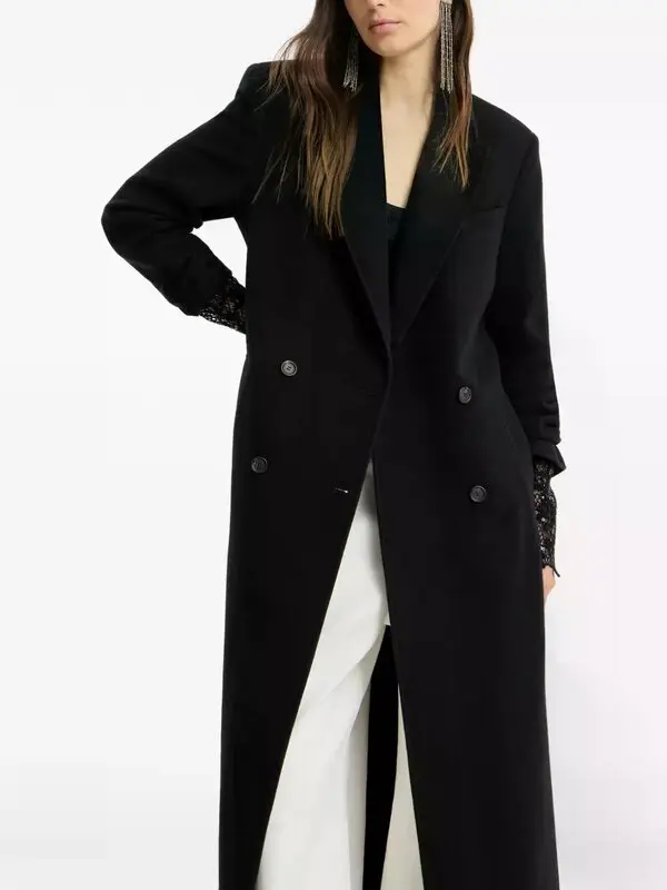 Brunello Cucinelli Belted Monili-trim Coat