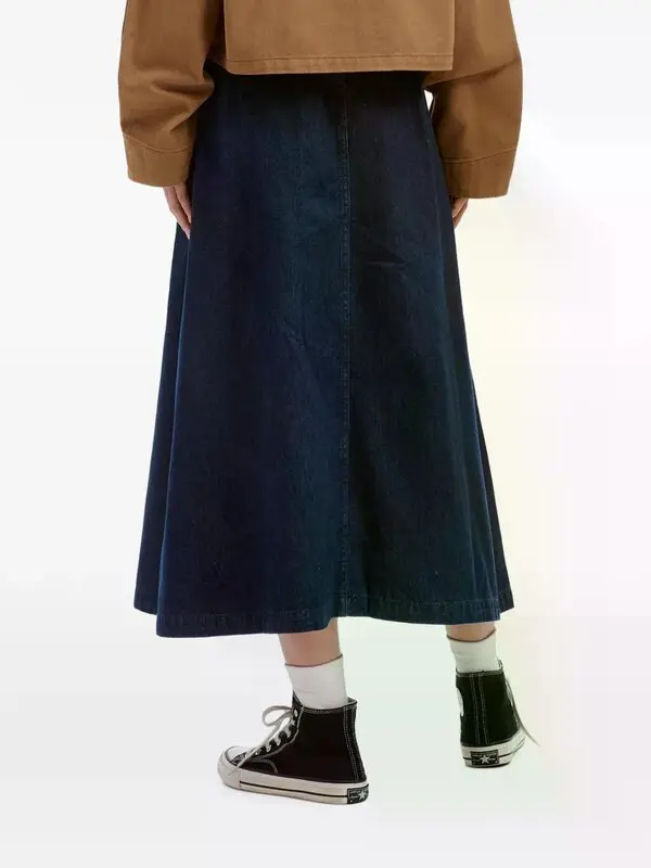 FINGERCROXX Logo-embroidered Buckled Skirt