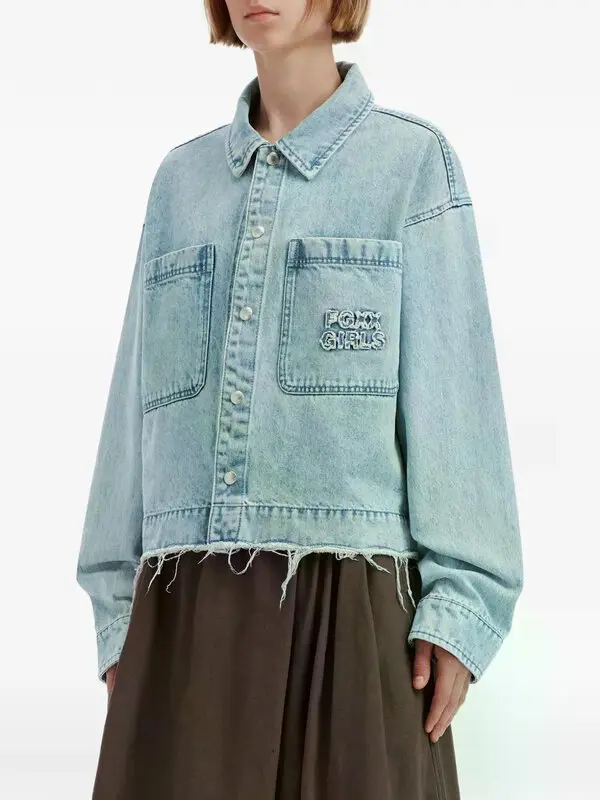 FINGERCROXX Raw-cut Denim Shirt