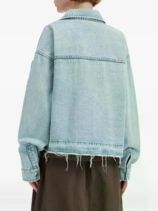 FINGERCROXX Raw-cut Denim Shirt