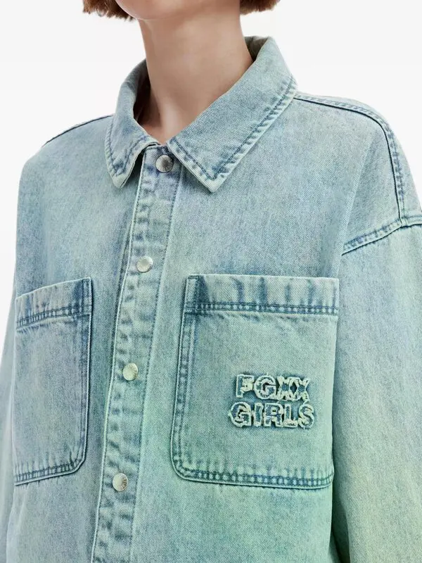 FINGERCROXX Raw-cut Denim Shirt