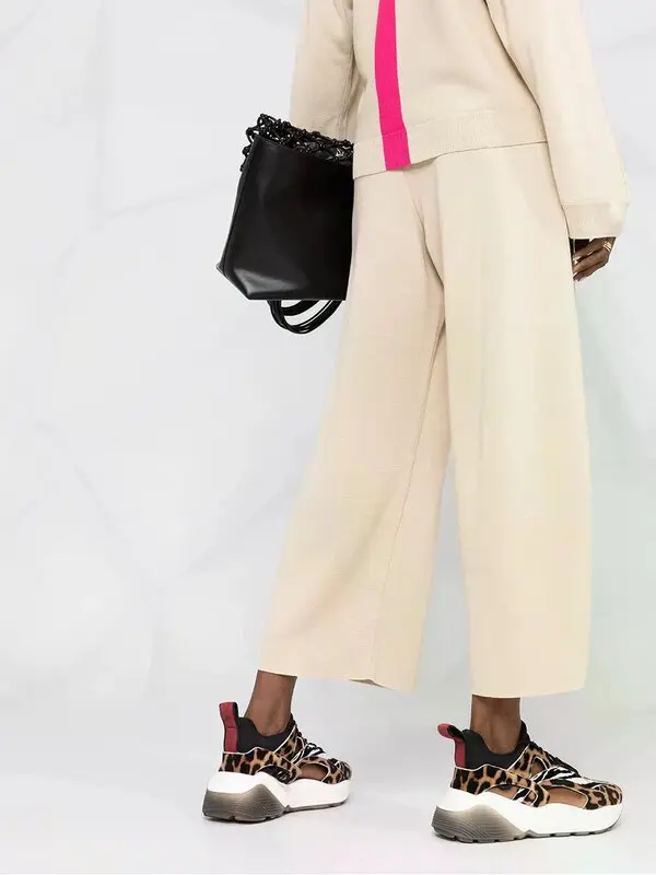 Stella McCartney Contrast-trim Cropped Trousers