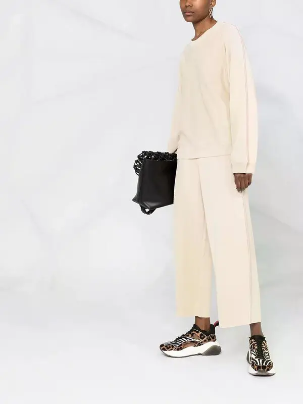 Stella McCartney Contrast-trim Cropped Trousers