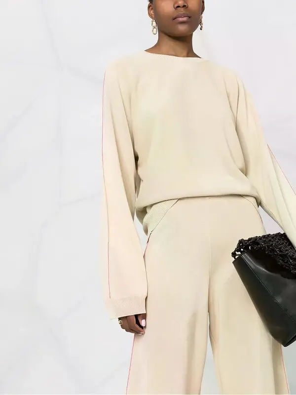 Stella McCartney Contrast-trim Cropped Trousers
