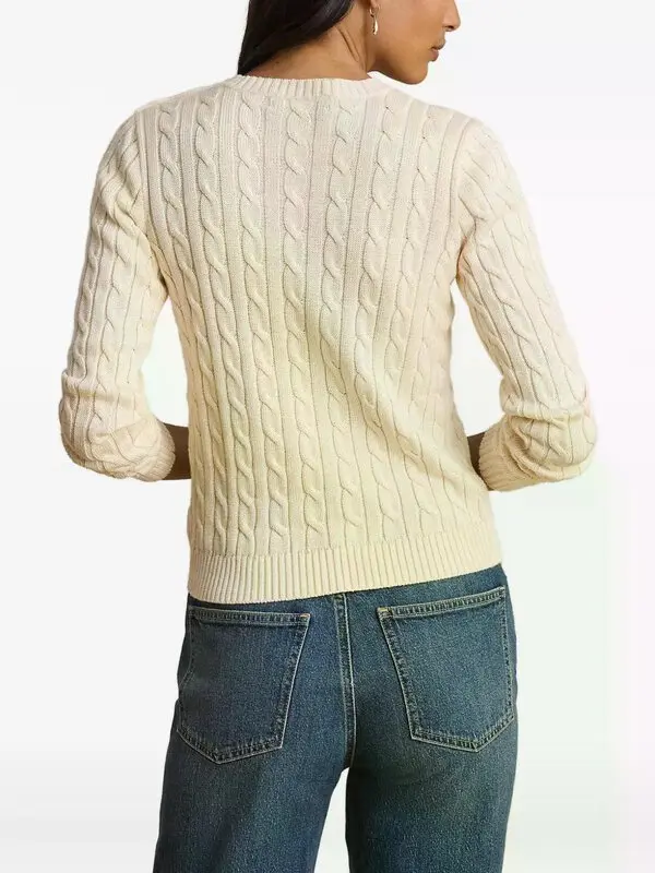 Ralph Lauren Cable-knit Button-detail Sweater