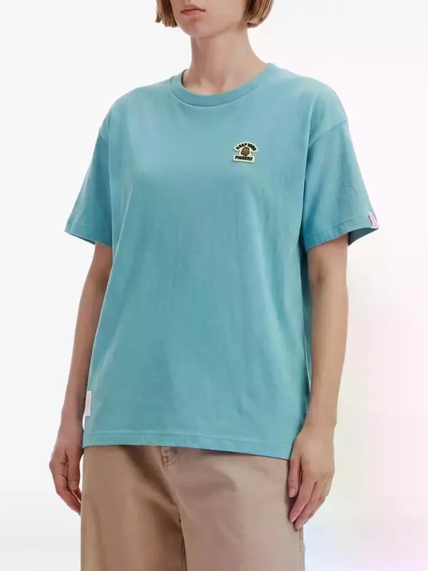 FINGERCROXX Logo-patch T-shirt - Blue