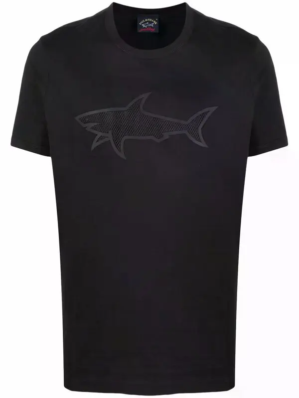 Paul & Shark Logo-print Short-sleeve T-shirt - Black