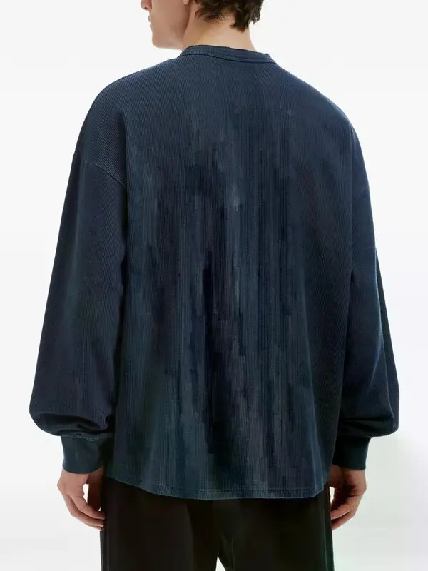AFTERMATHS Waffle-knit Long-sleeve T-shirt