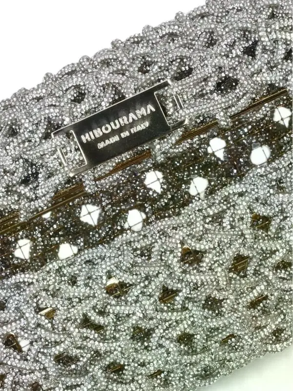 HIBOURAMA Crystal-embellished Cylindrical Shoulder Bag