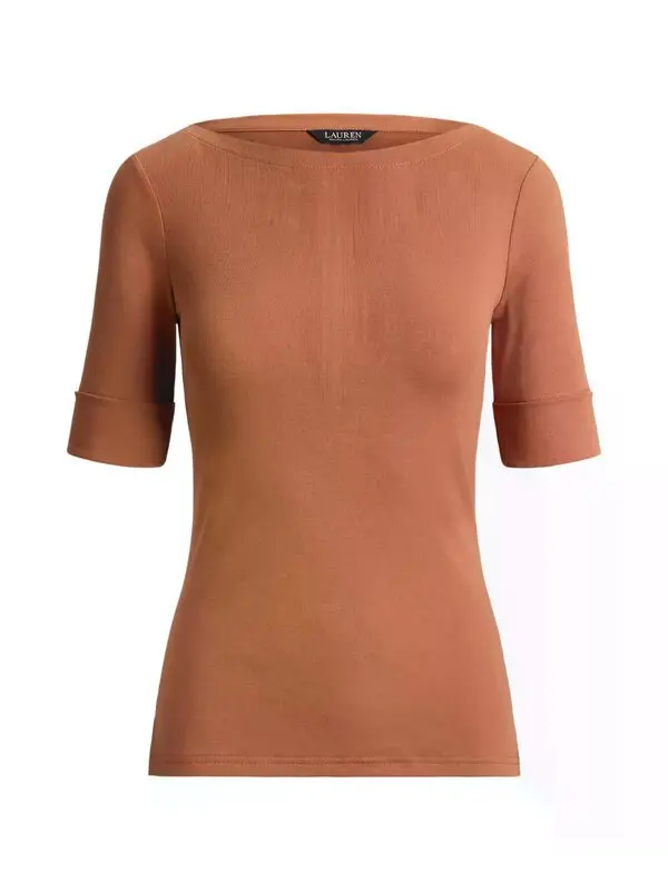 Ralph Lauren Boat-neck Turn-up Cuff Top