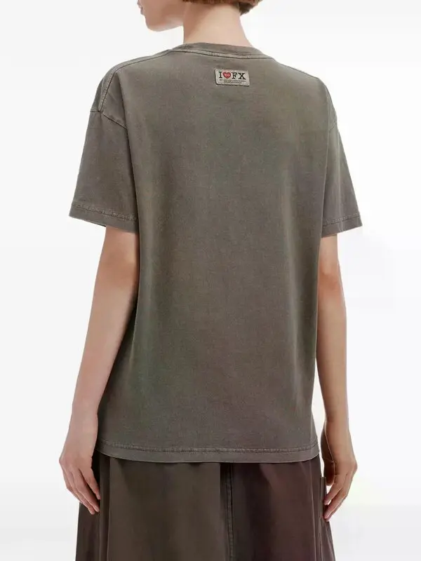 FINGERCROXX Cotton T-shirt With Logo Embroidery