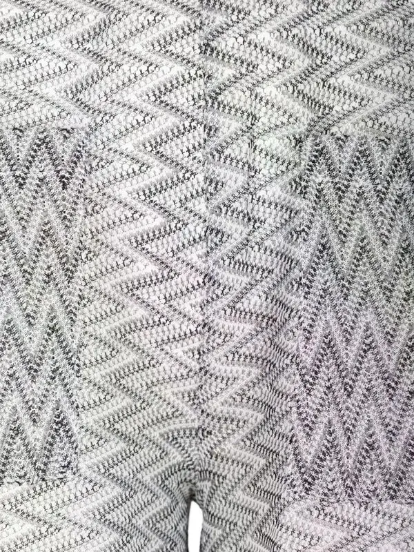 PALMACEA Yera Zigzag-knit Wide-leg Trousers