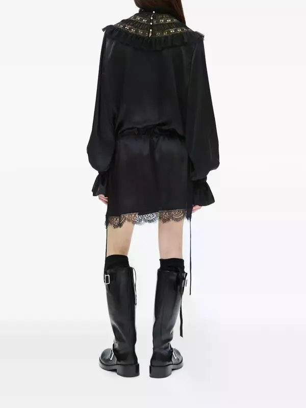 ANN DEMEULEMEESTER Armida Ruffle-collar Mini Dress