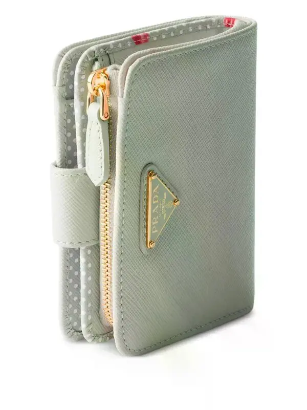Prada Small Leather Wallet - Green