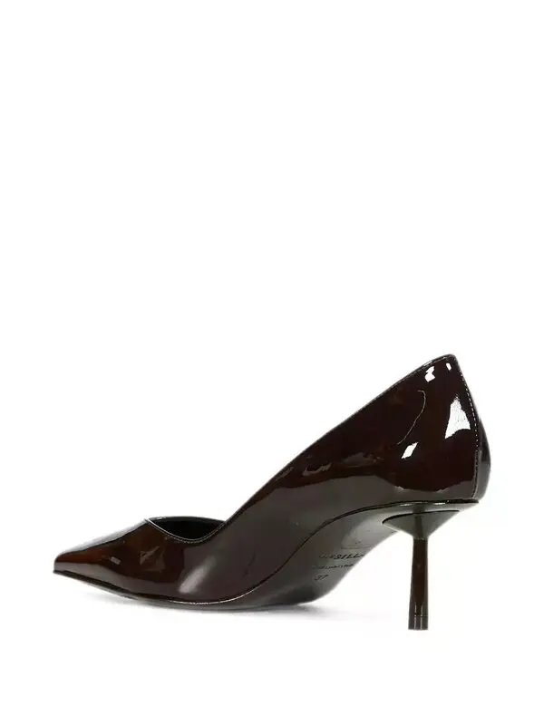 LE SILLA Patent-finish Pointed-toe Pumps