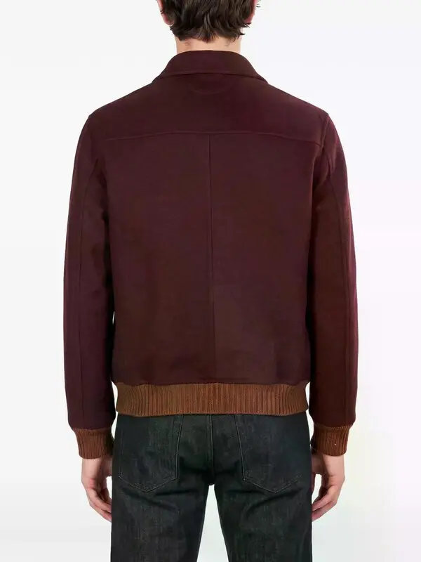 Kiton Ribbed-trim Zip-up Jacket