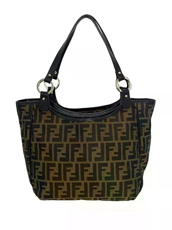 Fendi 2000-2010 Zucca Canvas Shoulder Bag