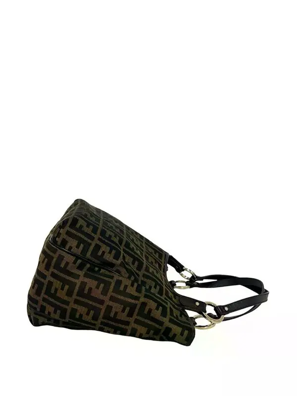 Fendi 2000-2010 Zucca Canvas Shoulder Bag