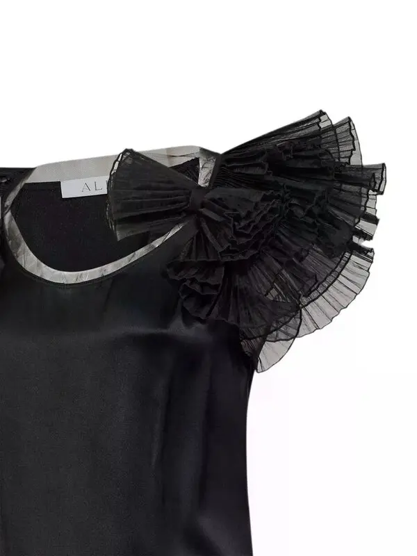 ALINA Bow-detail Short-sleeved Blouse