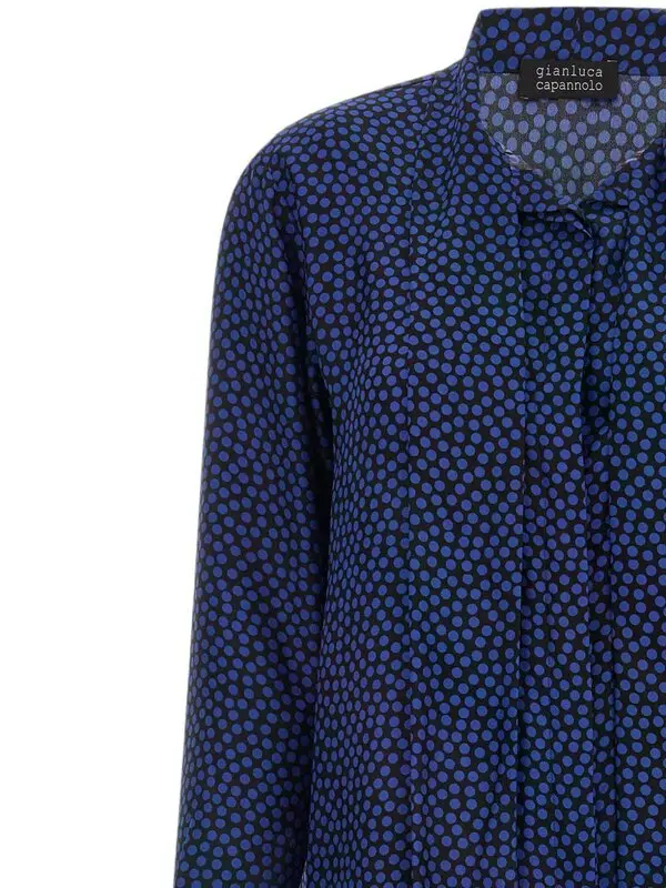 GIANLUCA CAPANNOLO Katherine Polka-dot Silk Shirt