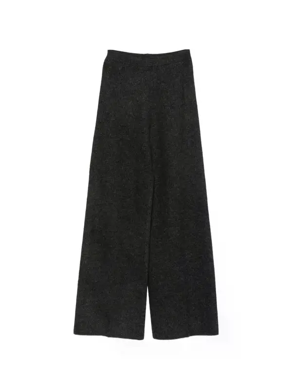SEMICOUTURE Virgin Wool Wide-leg Trousers - Grey