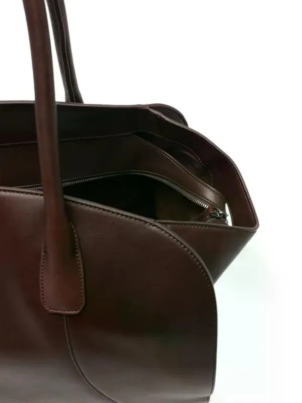 Emporio Armani Logo-plaque Leather Tote Bag