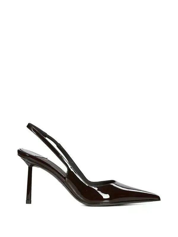 LE SILLA Bella Patent Slingback Pumps - Brown