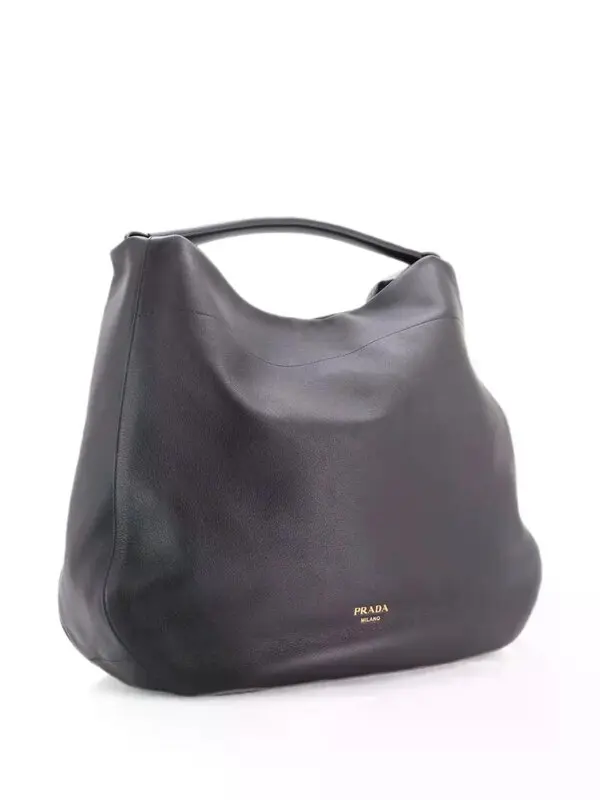 Prada Slouch Leather Large Hobo Bag