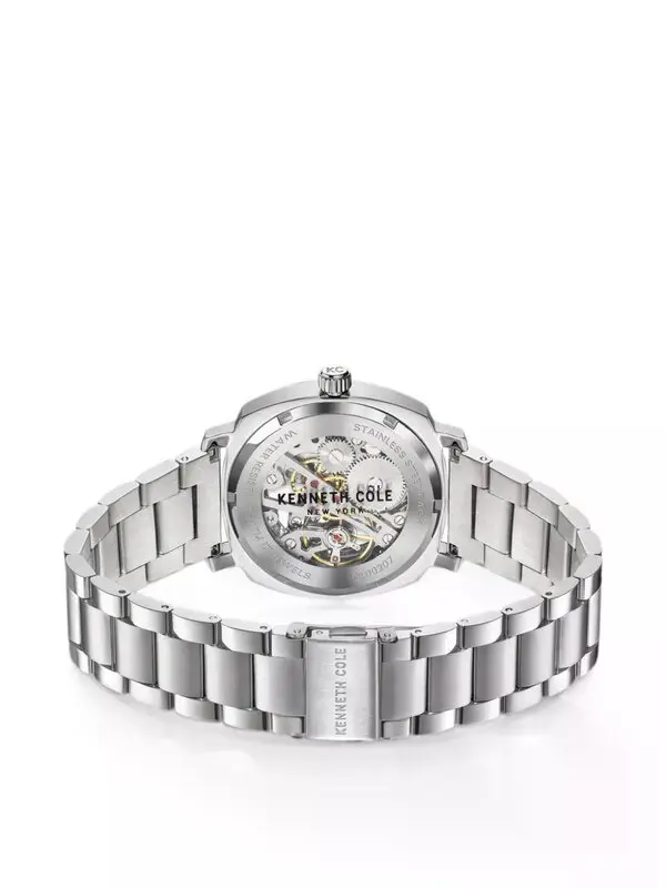 KENNETH COLE Skeleton Dial Cushion Case 42mm Watch