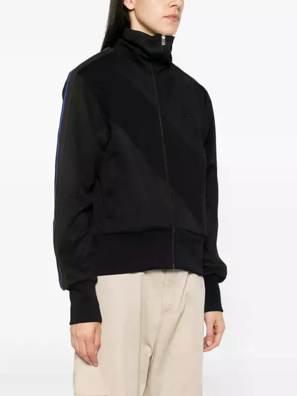 WALES BONNER Side-stripe Zip-up Sweatshirt