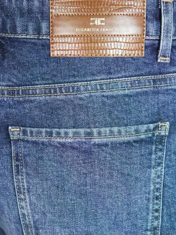 Elisabetta Franchi Logo-patch Straight-leg Jeans