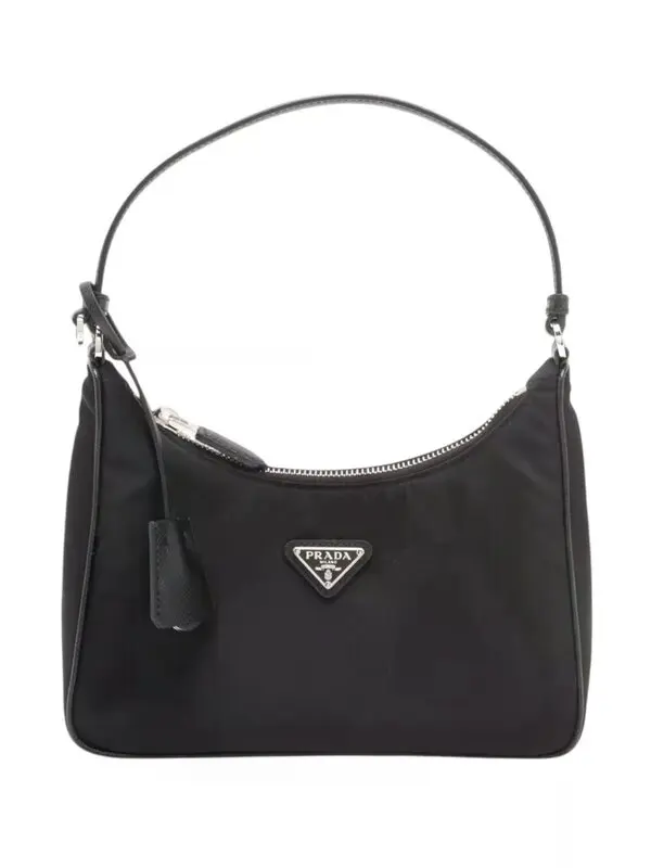 Prada 2013-2026 Saffiano Trimmed Re Nylon Re Edition 2005 Satchel - Black
