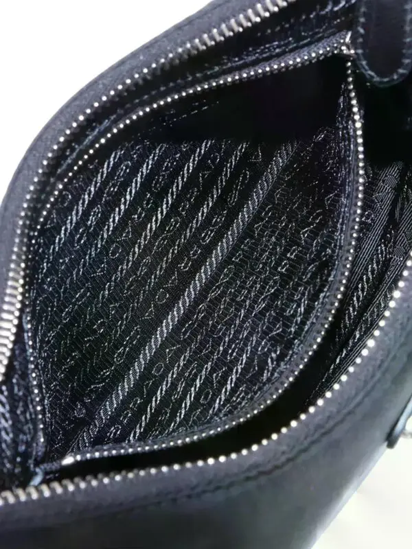 Prada 2013-2026 Saffiano Trimmed Re Nylon Re Edition 2005 Satchel - Black