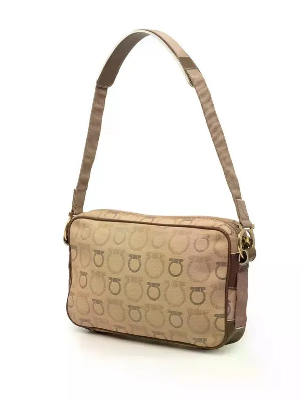 FERRAGAMO 2010-2026 Gancini Canvas Shoulder Bag
